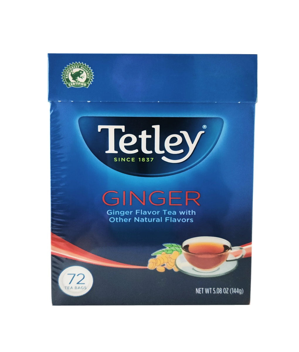 Tetley Ginger Flavor Tea with Other Natural Flavors 144 g - Spice Town ...